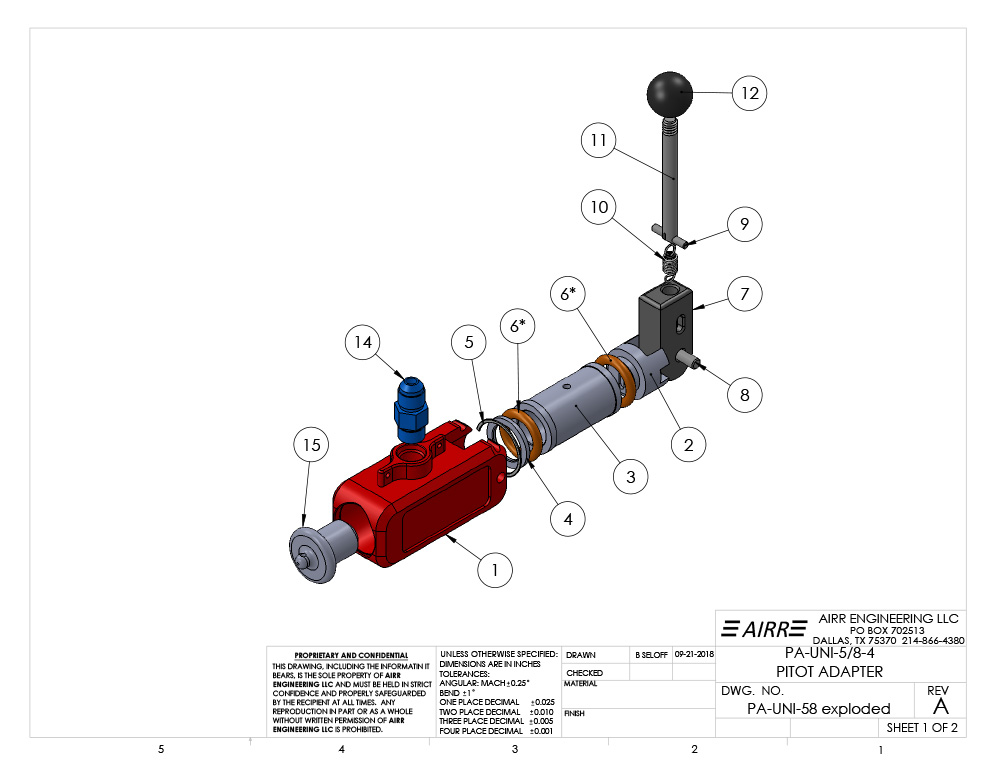 Universal 5/8" Pitot Adapter - AIRR Engineering