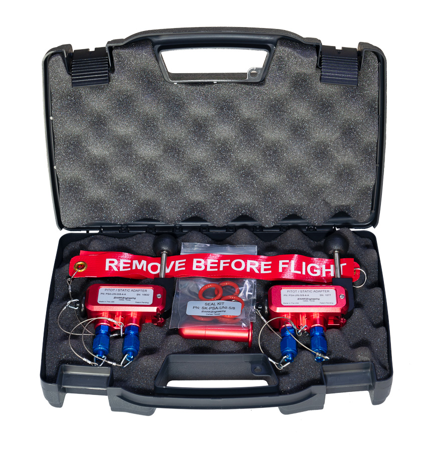 Double Universal 5/8" LSA Pitot/Static Adapter w/Case - AIRR Engineering