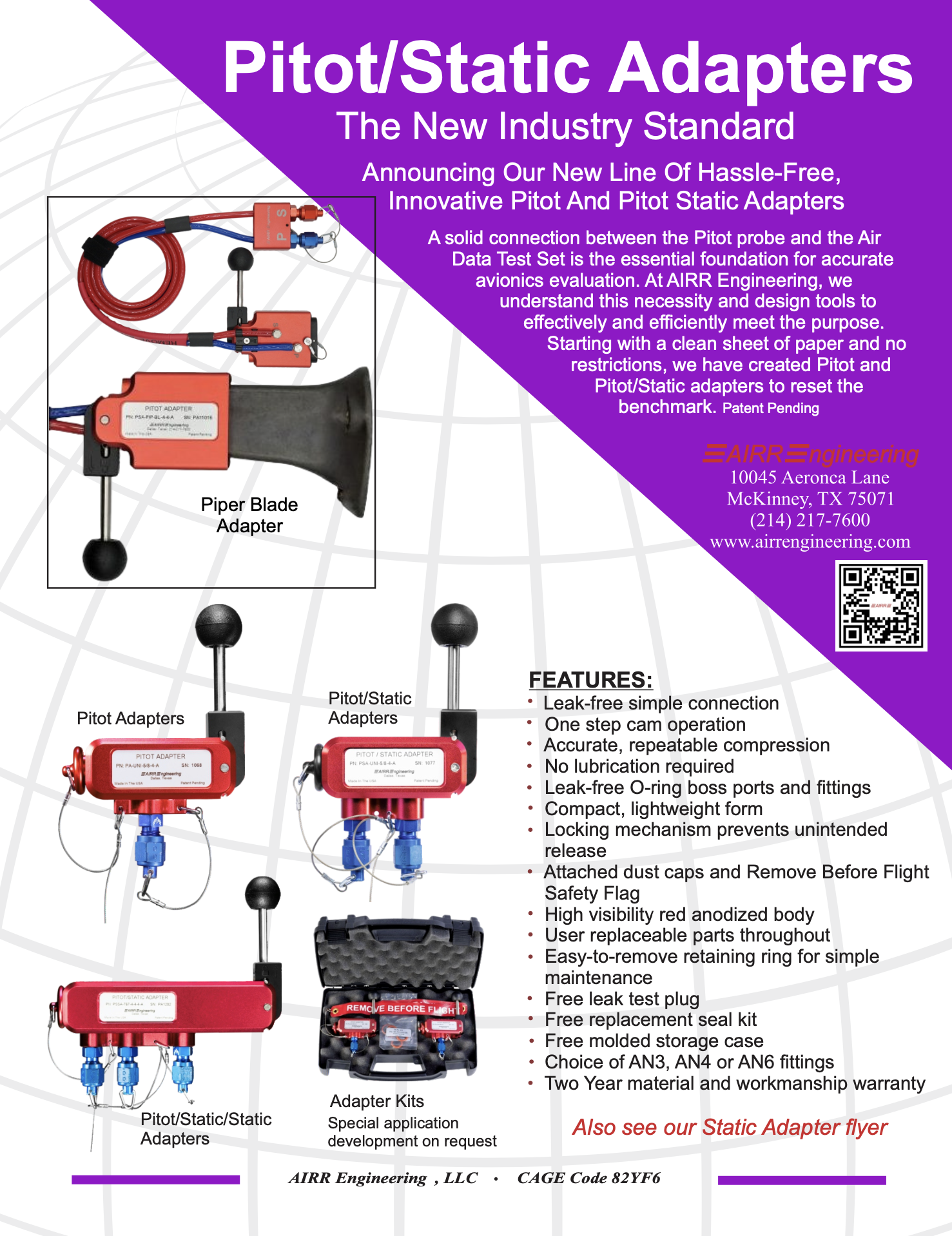 Pitot/Static Adapters | United States | (214) 217-7600